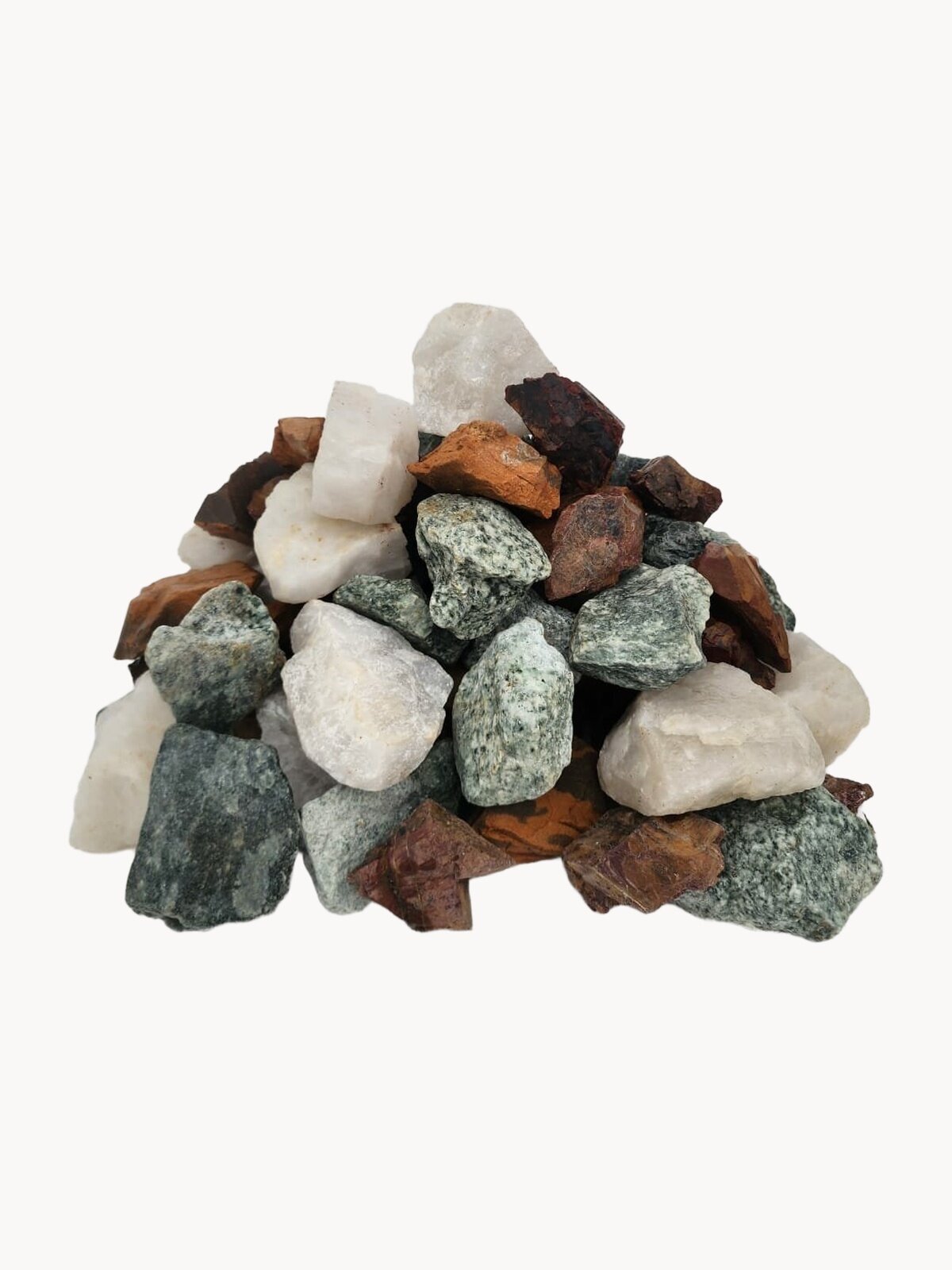 Камень для бани микс уральский. 15 кг фракция 40-70мм.