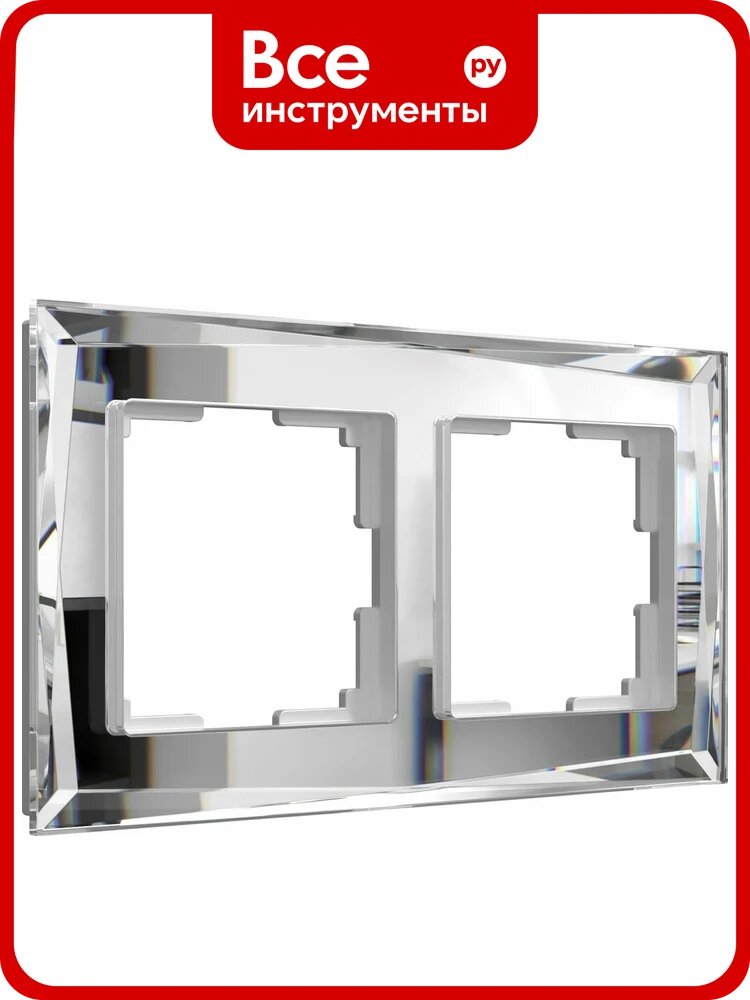 Рамка Werkel W0021220 на 2 поста зеркальный a051015