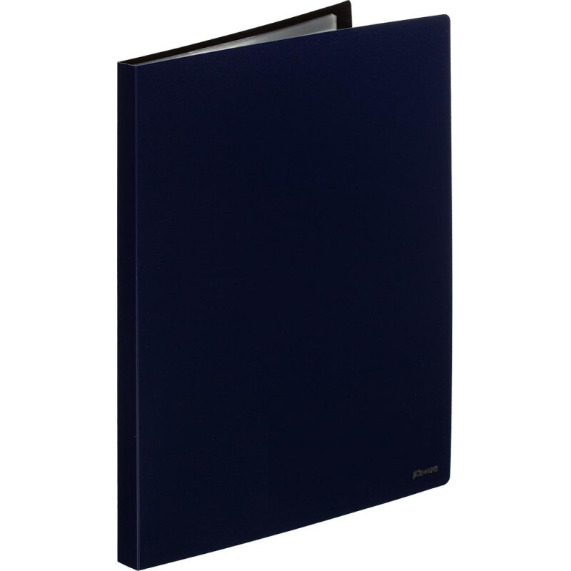Папка файловая Комус 20 т.-синяя, с карманом для CD/визитки 172097
