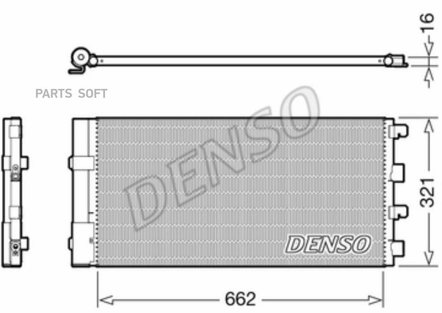 DENSO DCN37003 Конденсер кондиционера DACIA DUSTER ()