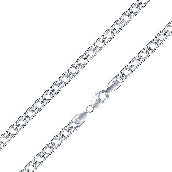 Цепь серебро, 925 проба, родирование