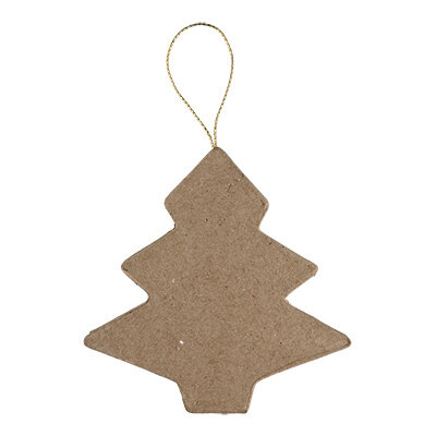 Love2art PAM-109 Заготовки для декорирования папье-маше 3 шт Елка №02 9.5x10x1.2 см