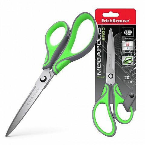 Ножницы ErichKrause Megapolis Ergo 20см