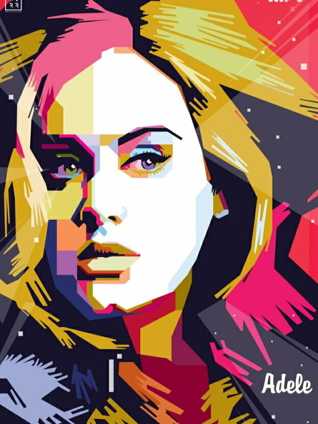 Плакат, постер Adele, Адель на бумаге, размер 42х60см