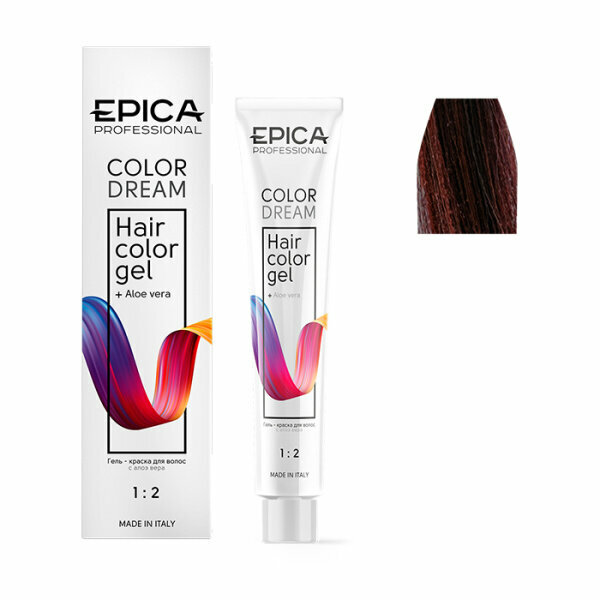 6.5 EPICA PROFESSIONAL COLORDREAM Гель-краска русый красный махагоновый, 100 мл.