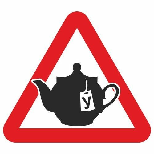 Наклейка знак чайник ученик (Качественная плёнка и печать) AUTO-GUR AGZNAK24