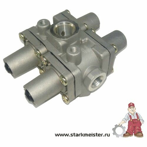 Клапан защитный 4-х контурный (Wabco:934 702 300 0) Multibrand MB SK/MK/NG-Series, Bus, MAN Bus, Iveco STARKMEISTER S280203