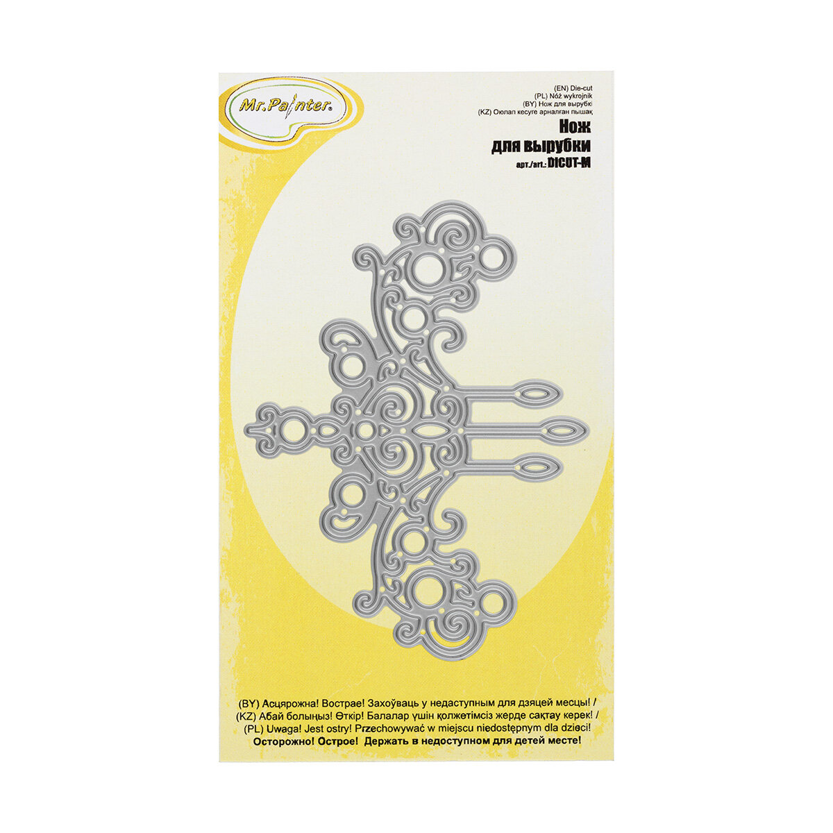 Mr.Painter DICUT-M0049 Нож для вырубки 9.4 x 7.0 см Вензель для скрапбукинга и кардмейкинга