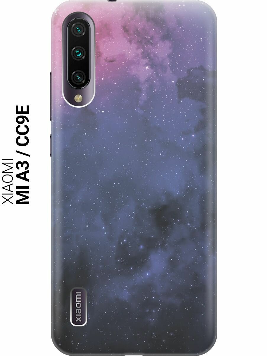 Силиконовый чехол на Xiaomi Mi A3, CC9e, Сяоми Ми А3, Ми СС9е с принтом "Звездное зарево"