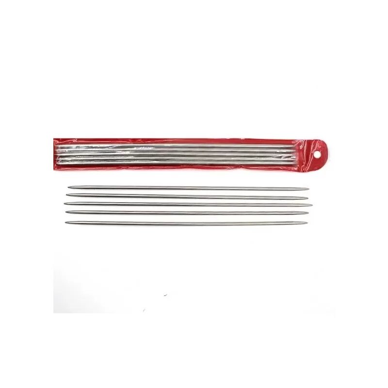 Спицы чулочные металл 4,5мм цв. никель