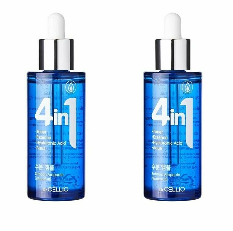 DR.CELLIO Сыворотка для лица увлажняющая Dr.CELLIO G50 4 IN 1 SUBOON AMPOULE Aqua 50мл - 2 штуки