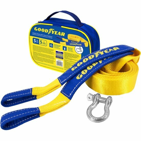 Стропа динамическая (рывковая) Goodyear с шаклом 5 тонн 5 м