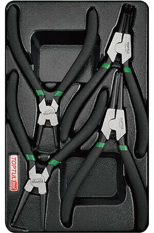 Набор-сет съемники стопорных колец 4предм. TOPTUL (GZA-0406)