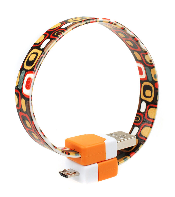 Кабель DVTech USB-micro USB 2.0, 25cм DVTech CB135 multicolor — фото 1