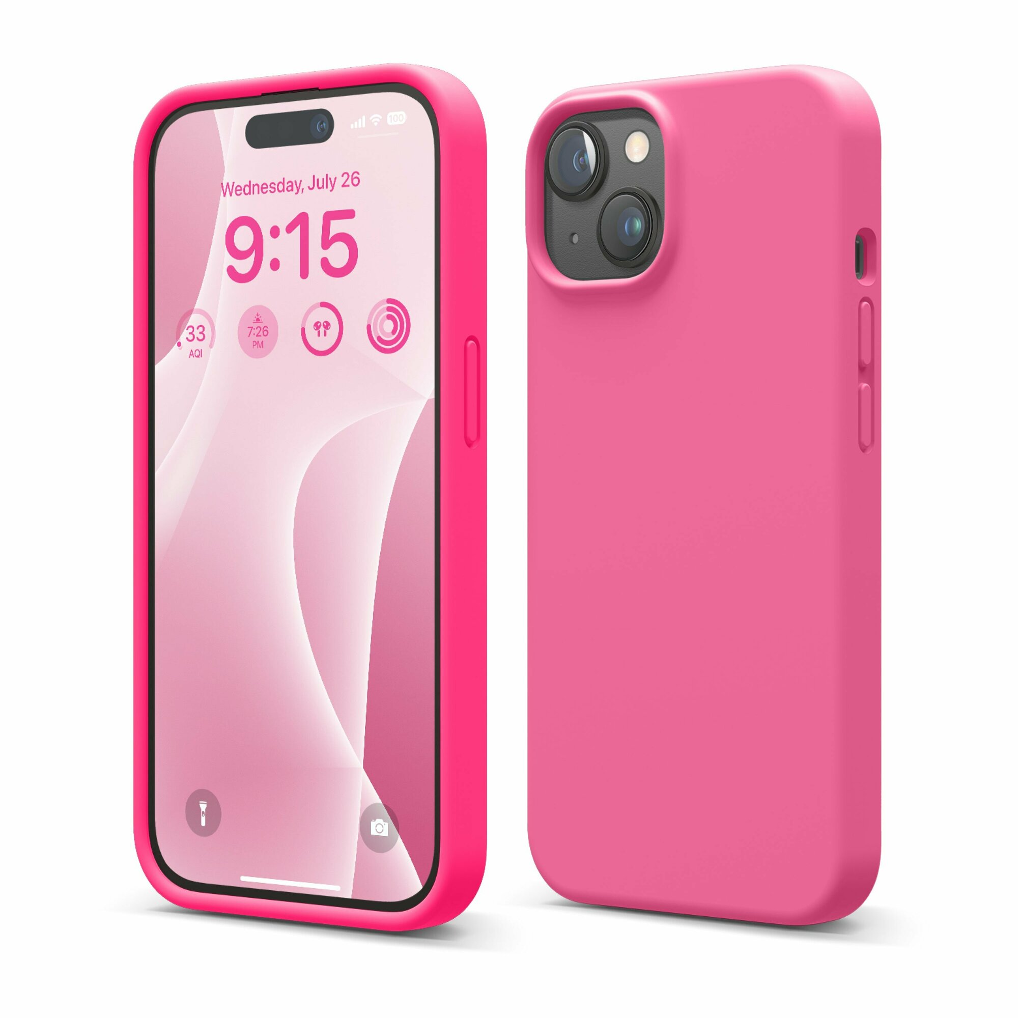 Elago для iPhone 15 чехол Soft silicone (Liquid) Ice Red