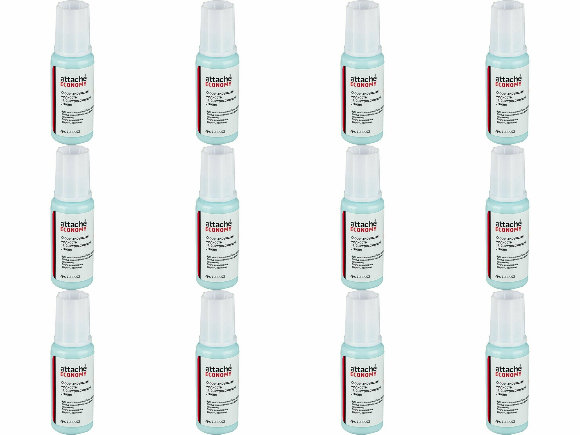 Attache Economy Корректирующая жидкость 12 г, 12 шт