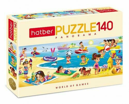 Пазлы 140 деталей. Пляж (панорама) 140ПЗ4_22535, (Хатбер-М)