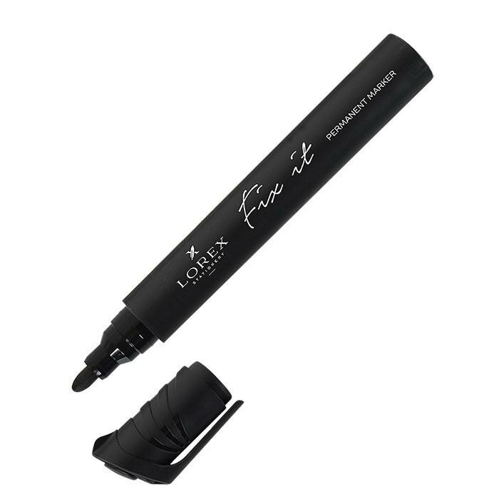 LOREX Маркер перманентный "Fix it", 4 мм, черный