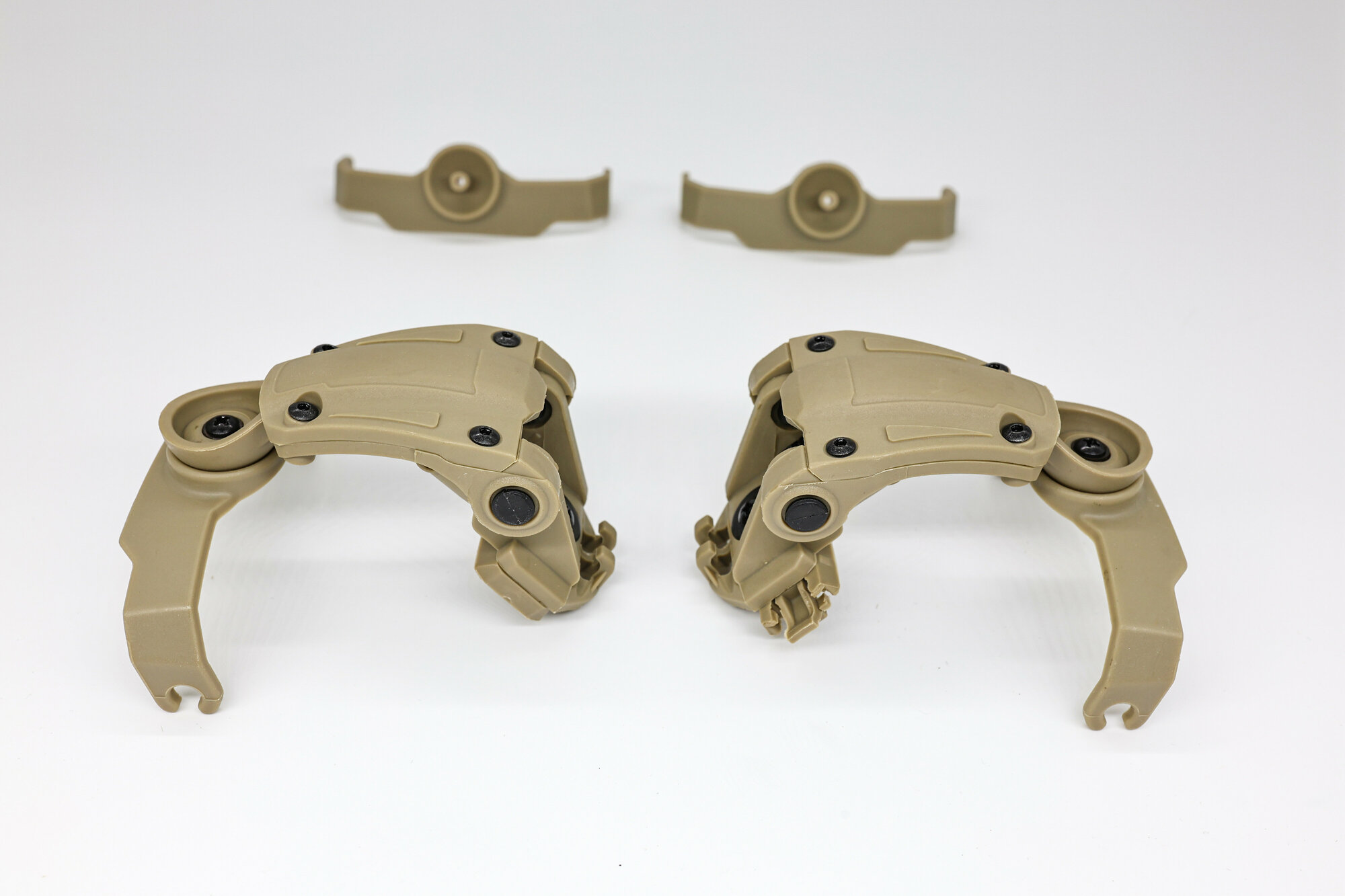 Крепление (адаптеры) для активных наушников Walkers Razors на шлем (задние крепления) тан/песок