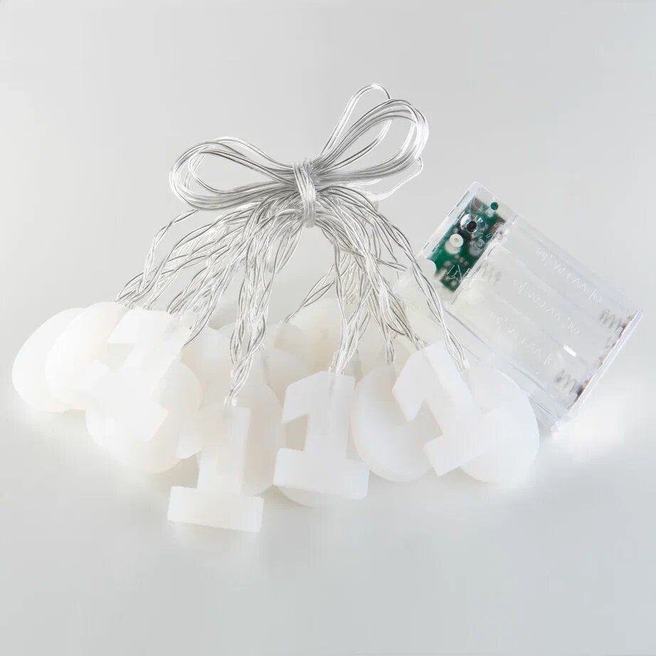 Светодиодная гирлянда «Двоичный код», длина 515 см, батарейки AA