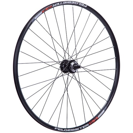 Колесо Stg 28" переднее , двойной . обод под disc 32 отв, втулка SF B27F алюм, экс-к, пром подшип подшип.