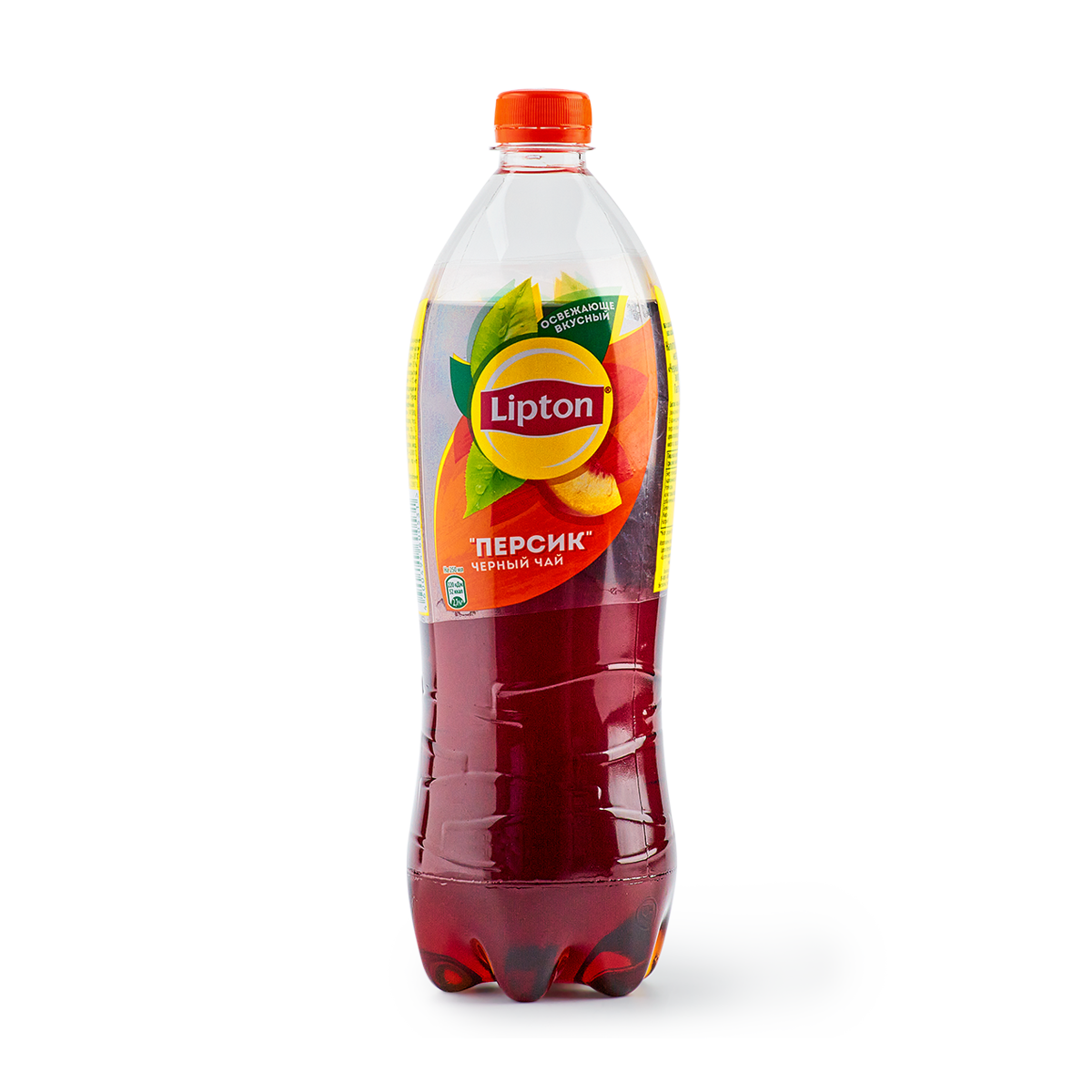 Чай Lipton "Персик", холодный, черный, в пластиковой бутылке, 1 л