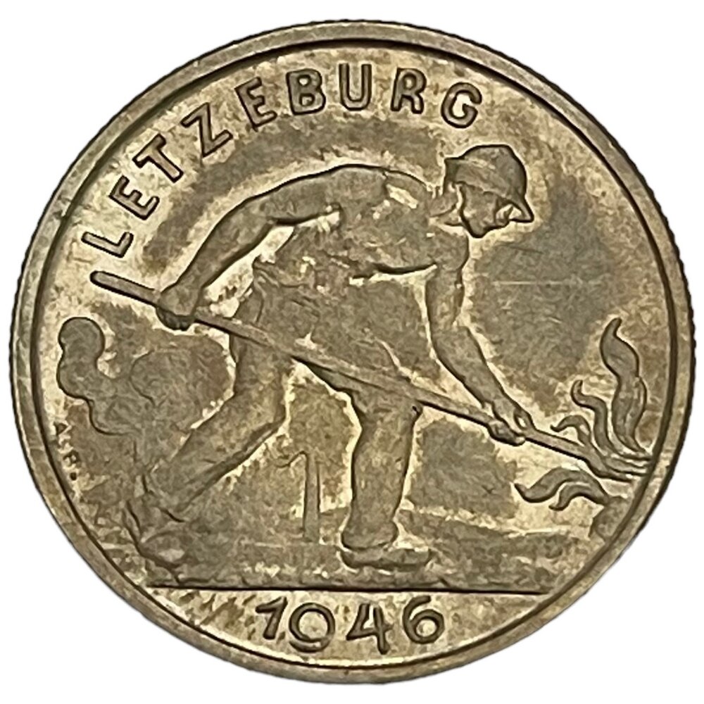 Люксембург 1 франк 1946 г.