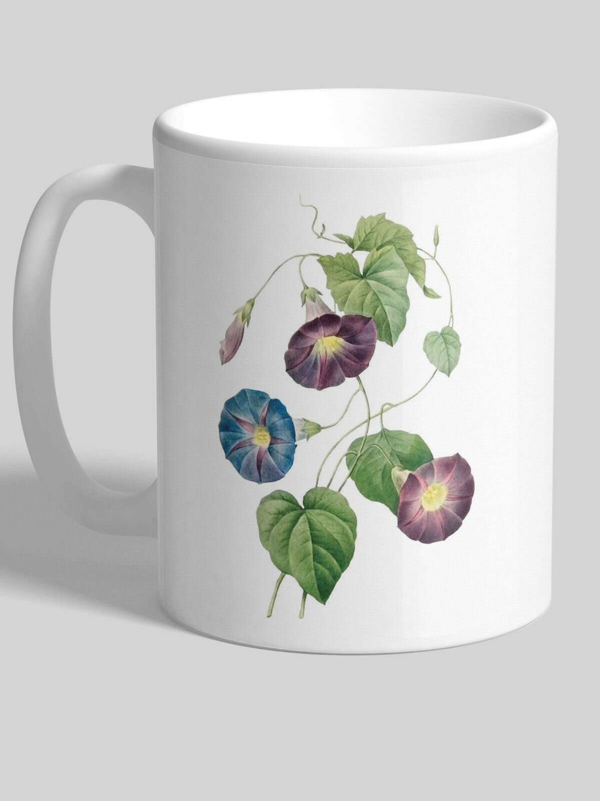 Кружка cooperative.moscow " Вьюнок цветок " (кружка с Вьюнком , Вьюнок , кружка с цветком, кружка Вьюнок , подарок с любовью, кружка с цветами, цветы, цветок) , 330 мл, 1 шт