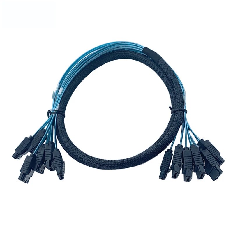 Кабель SATA-SATA YiHESZ 6 портов 0.5, 6 sata to 6 sata