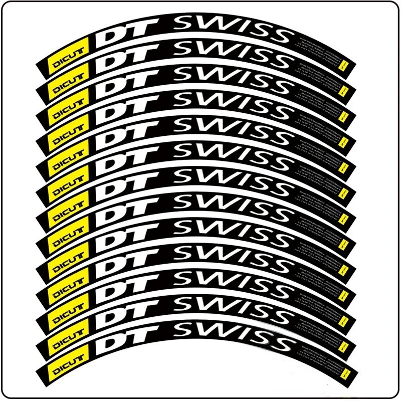 Велосипедные наклейки на обод MTB 20 мм White