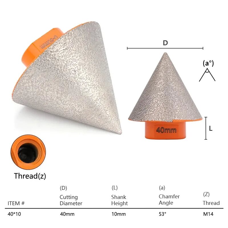 Алмазные фаски XCAN M14 20-75 мм 40mm