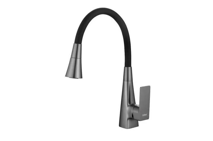 Смеситель для кухни Haiba HB73823-3 с гибким силиконовым изливом, 2-х режимным аэратором