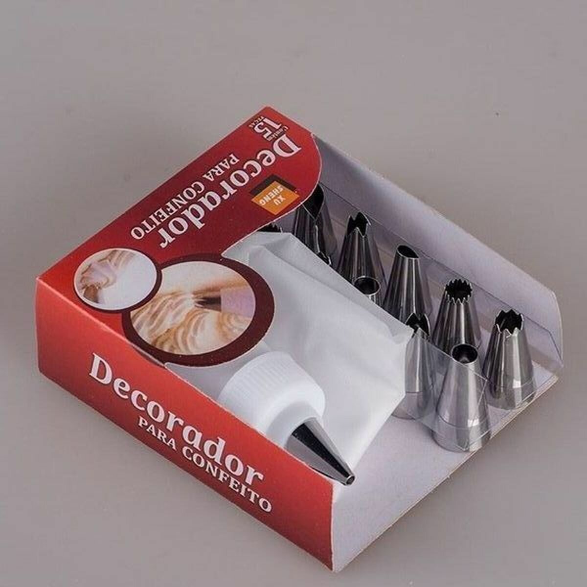 Мешок кондитерский с насадками 15шт