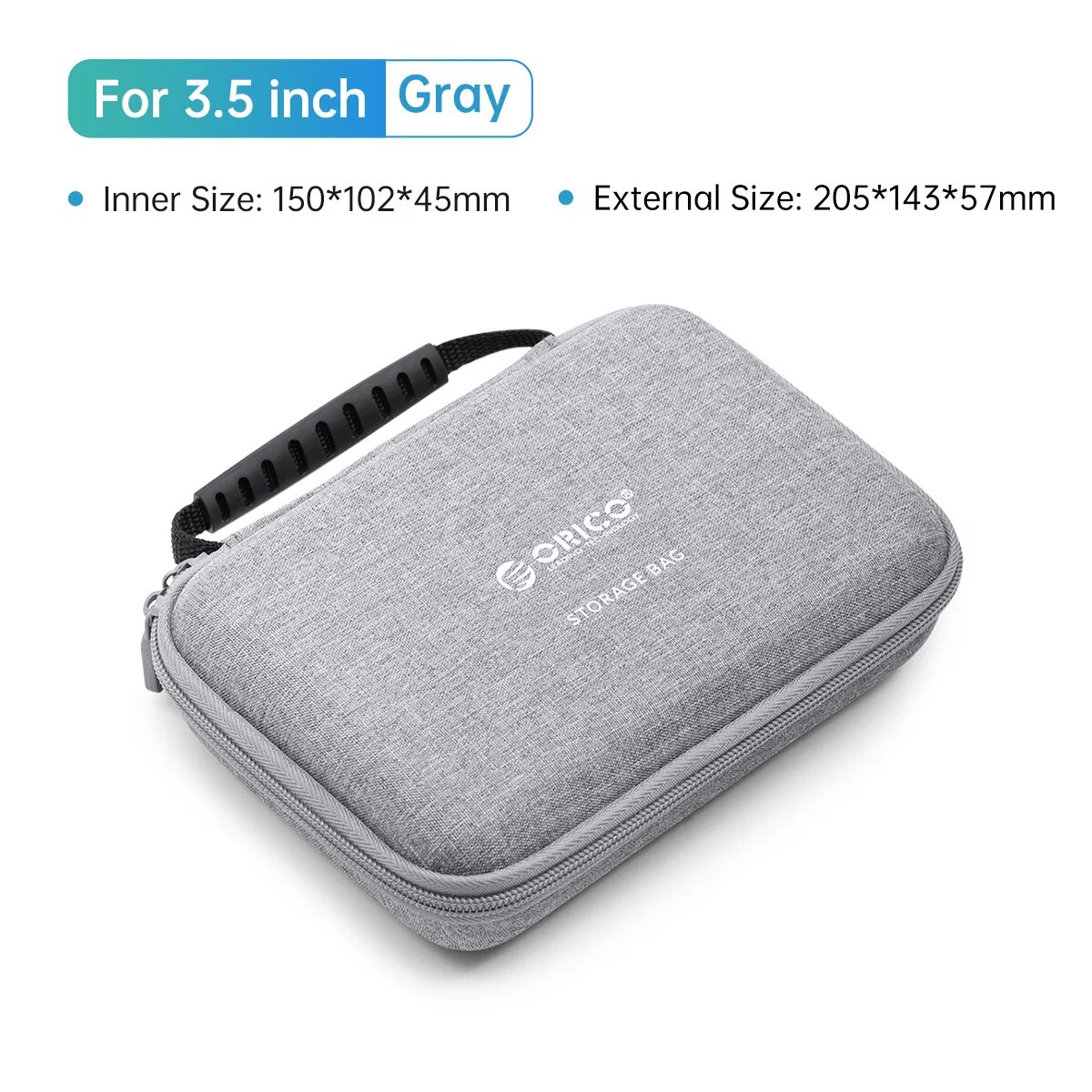ORICO Чехол для 3.5" HDD, серый