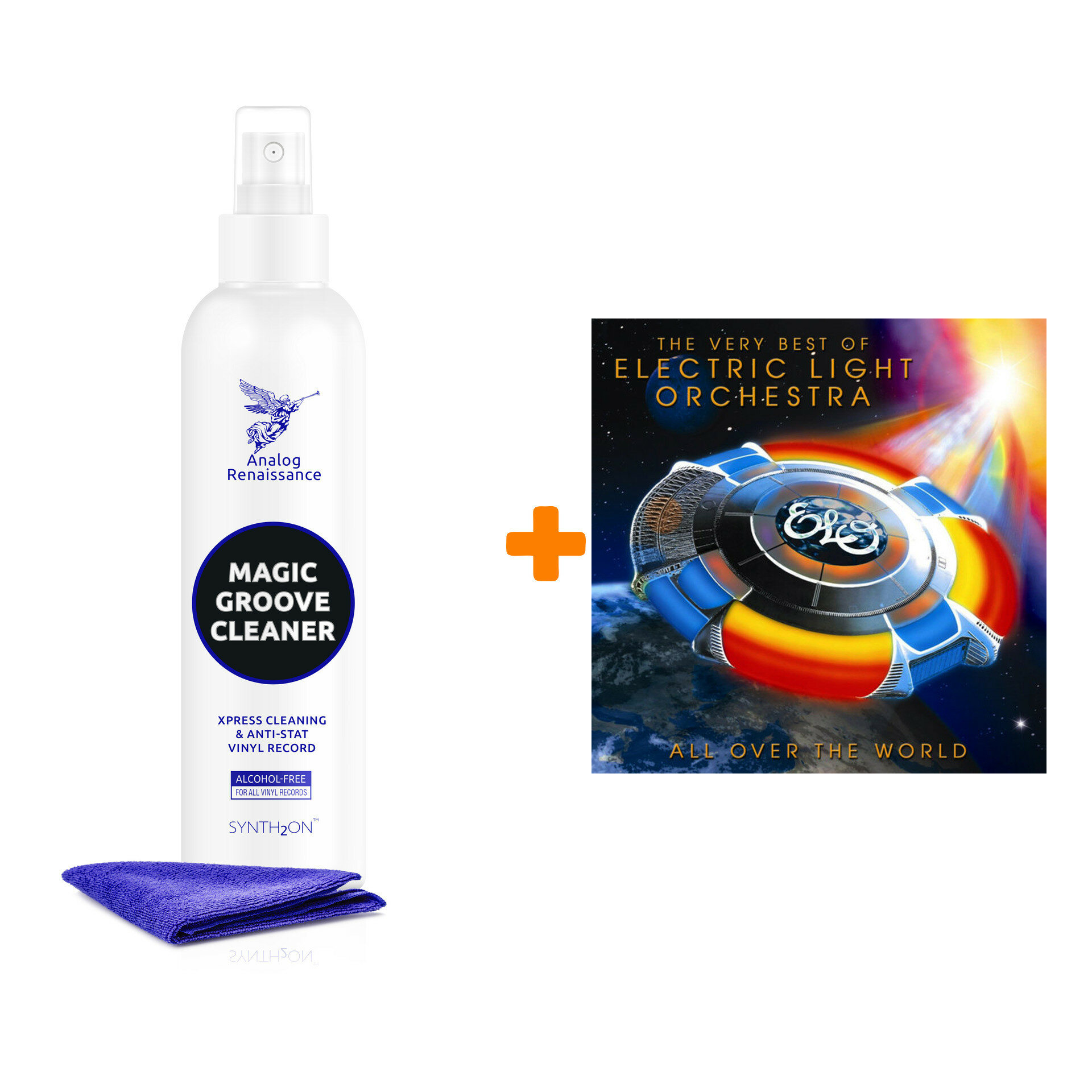 ELECTRIC LIGHT ORCHESTRA The Very Best Of All Over The World 2LP + Спрей для очистки LP с микрофиброй 250мл Набор