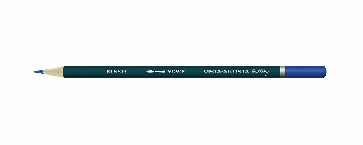 Карандаш акварельный художественный 6 шт."VISTA-ARTISTA" "Gallery" VGWP заточенный 516 Кобальтовый синий (Cobalt blue)