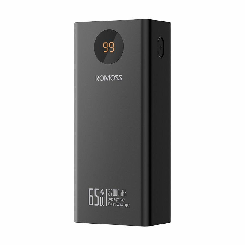Внешний аккумулятор Romos 27000 mAh 65w, Powerbank 27000mAh (Черный)
