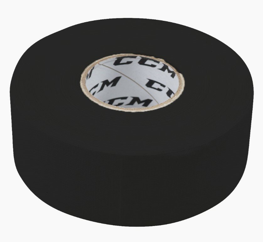 Лента хоккейная для клюшек TAPE CLOTH 25MX36MM BK для рукоятки, для крюка, для ручки, черный