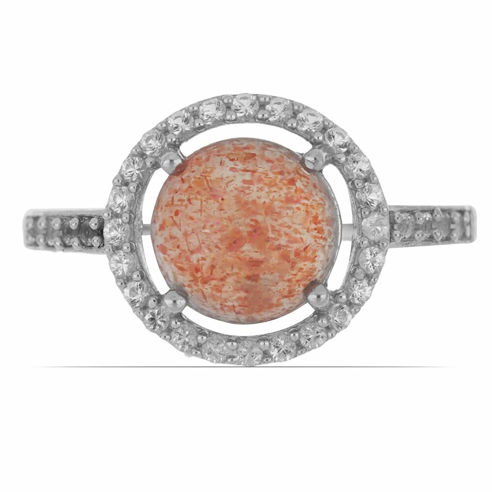 Кольцо тонкое, серебро, 925 проба, родирование, топаз