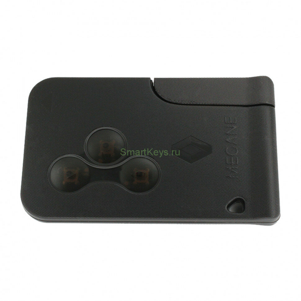 Ключ карта рено меган (чип ключ renault megane) 3 кнопки с функцией "свободные руки" - Hands Free. Европейский 433Мгц