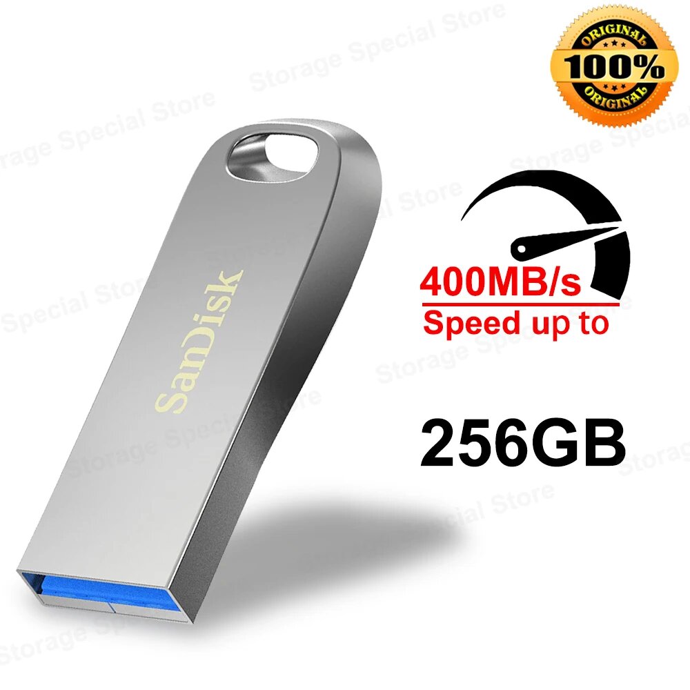SanDisk Ultra Luxe USB 3.2 Gen 1 флешка 32G-512G 400MBs-256GB