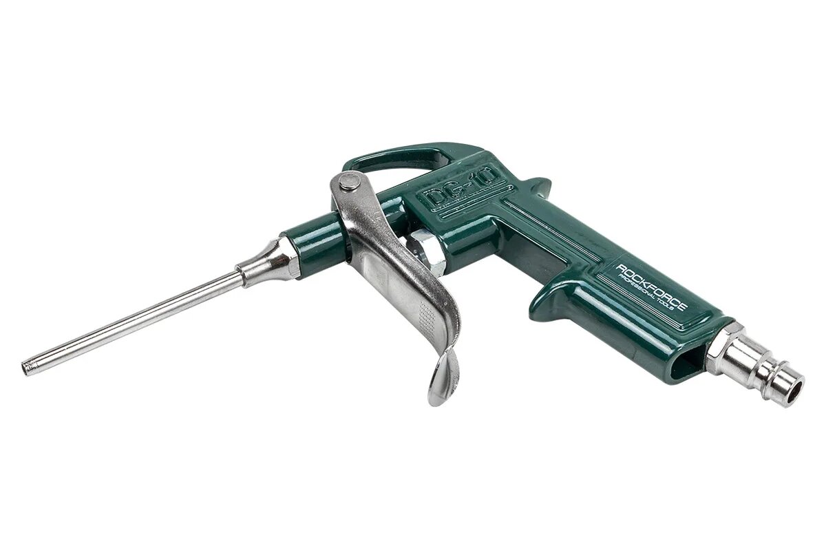 Пистолет обдувочный RockForce, сопло 80 мм, штуцер 1/4', темно-зеленый