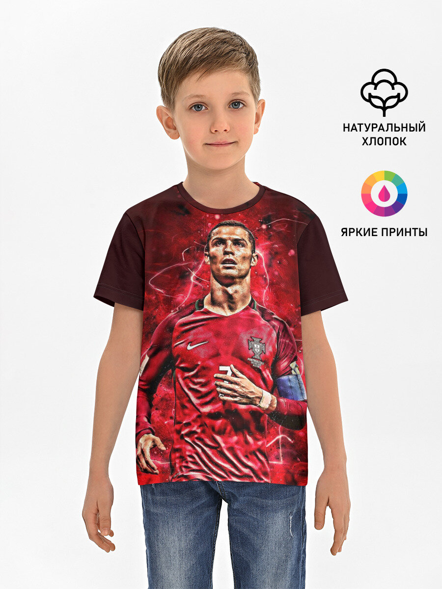 Футболка хлопковая детская Cristiano Ronaldo (Portugal)