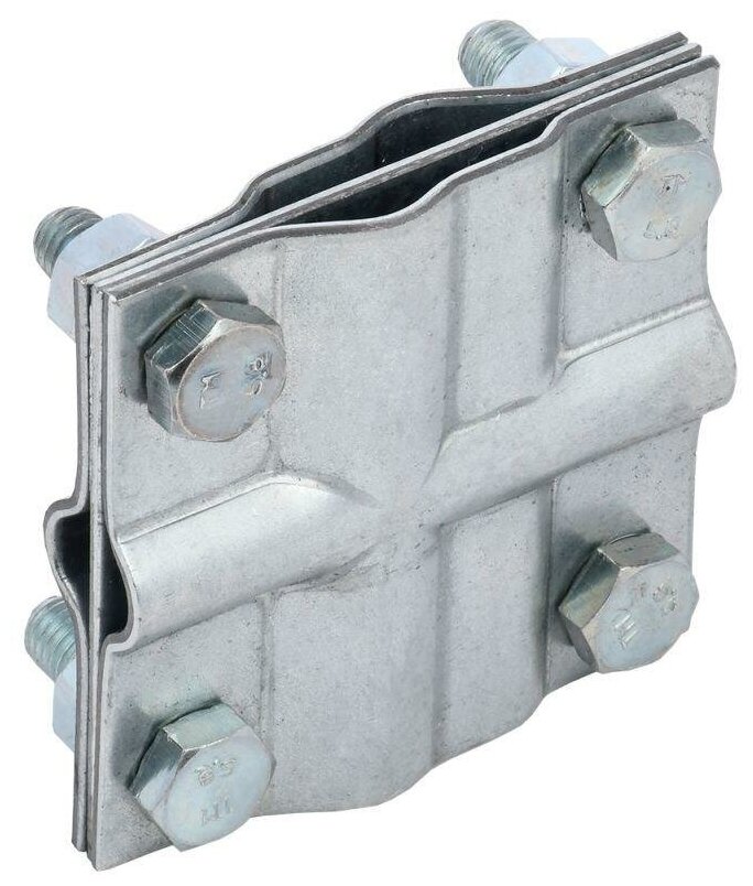 Зажим заземления крестообразный полоса/пруток-полоса/пруток оцинк. сталь IEK ZGC13-11-1-16-40