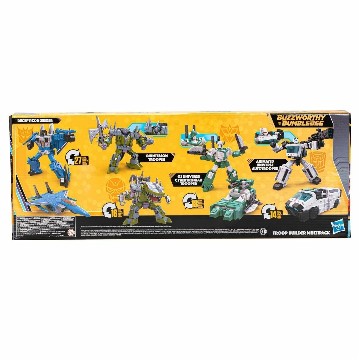 Трансформеры игрушки Hasbro Transformers Buzzworthy Bumblebee Troop Builder Multipack F7133 — фото 1