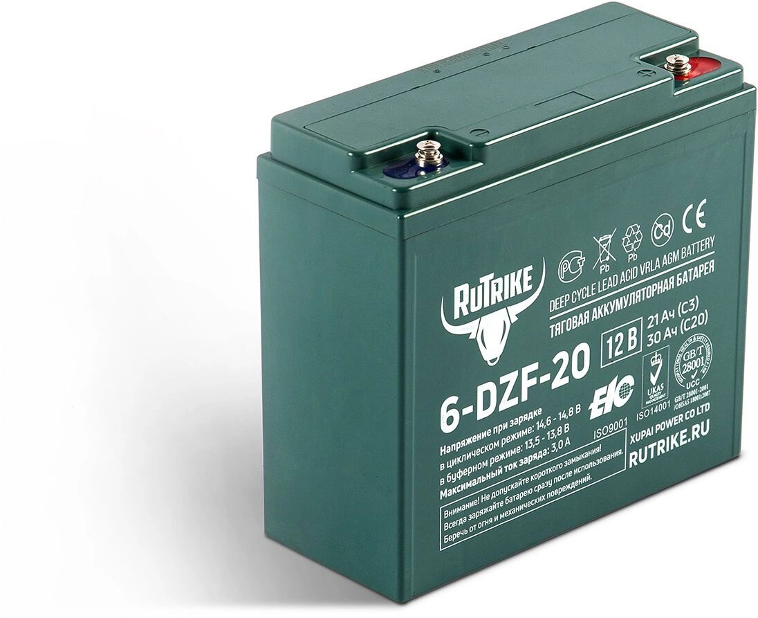 Аккумуляторная батарея для ИБП RUTRIKE 6-DZF-20 12В, 20Ач [22834]