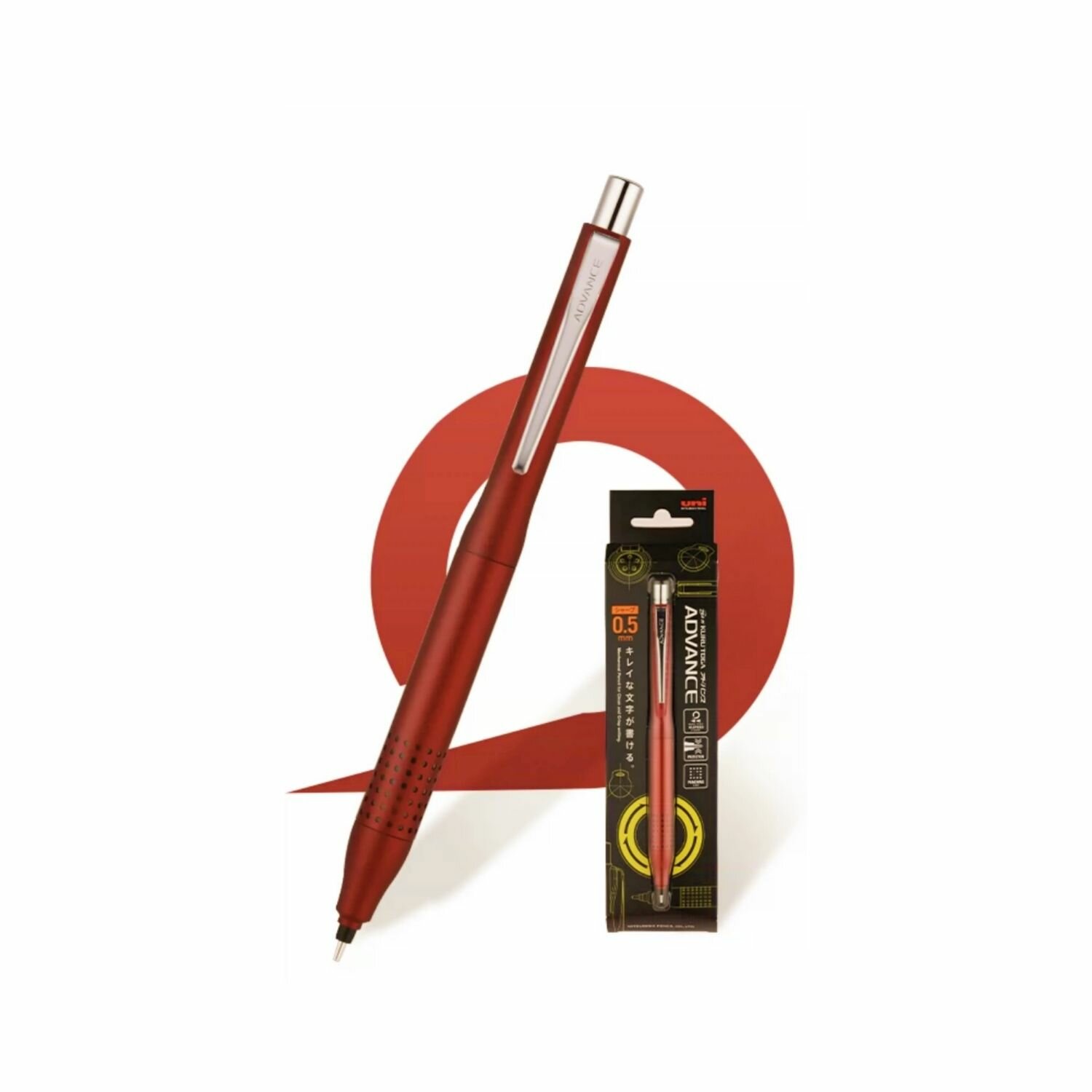 Карандаш механический Uni KURU TOGA Advance M5-1030, красный 0,5 мм