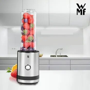 WMF Стационарный блендер Портативный соковыжималка 600 мл, 300 Вт, немецкое качество, серебристый