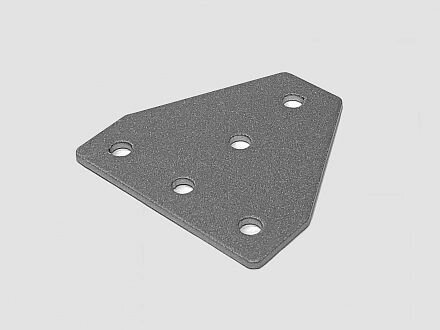 Т-соединитель 60х60, паз 6, L70 / 4шт соберизавод / пластина крепежная