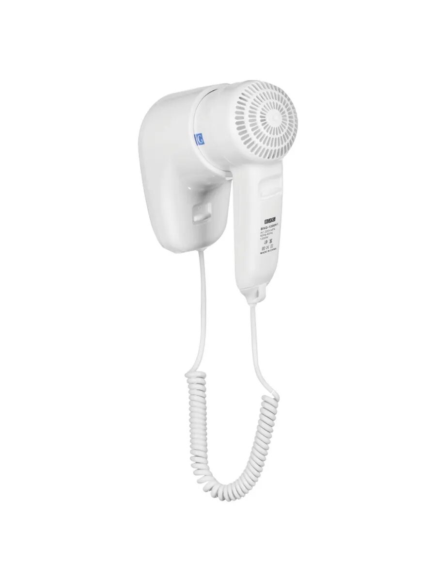Фен для волос настенный 1400 Вт белый